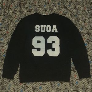 Gildan | Tops | Bts Suga 93 Crewneck Sweatshirt Kpop Boy Band | Poshmark